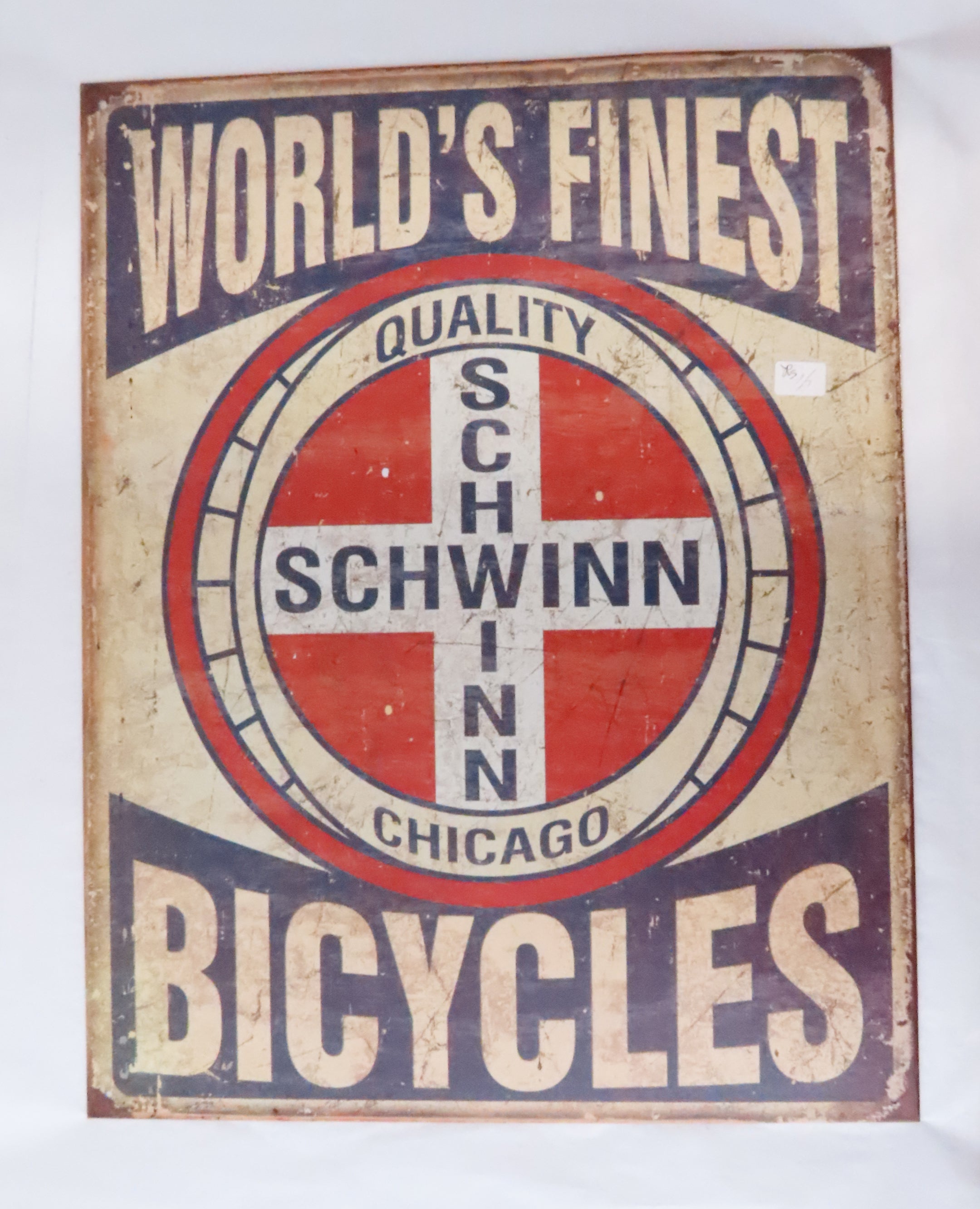 New Schwinn World's Finest Sign – Rocky's Gold Silver & Antiques